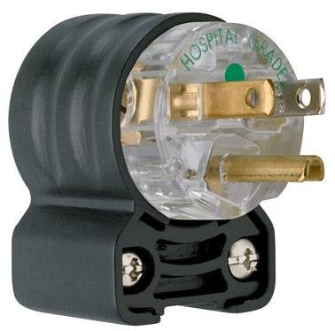 Power Entry Connector, Electrical AC Power, 15 A, Black, Nylon ...