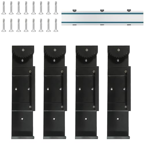 Snapklik.com : 4 Pack Metal Track Rack For Guide Rail Guide Rail ...