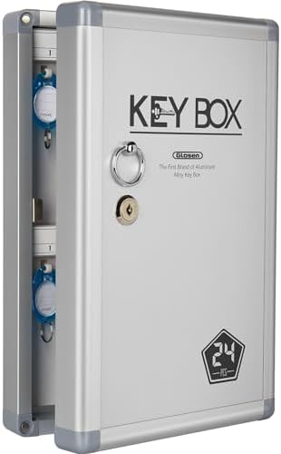 Amazon.com: Key Lock Box Wall Mount, 24 Slots Key Cabinet With Key Lock ...