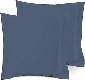 Amazon.com: Saferay Green European Square Pillow Shams Set 600 Thread Count 100% Egyptian Cotton ...