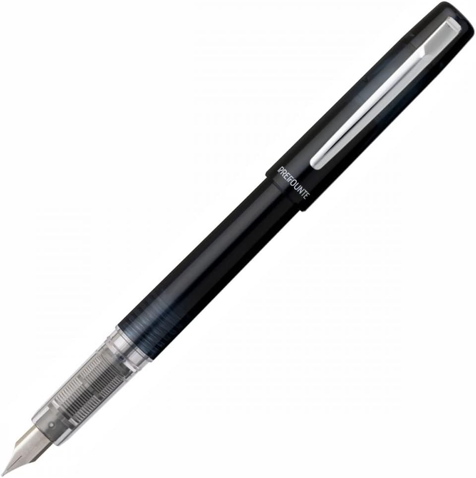 Amazon.com : PLATINUM Prefounte Fine Fountain Pen - Graphite Blue ...