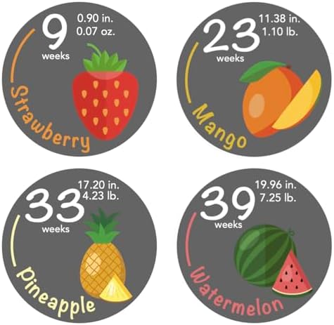 Amazon.com: Bump Stickers - 40 Pregnancy Tracking Stickers Week 5 to 40 ...