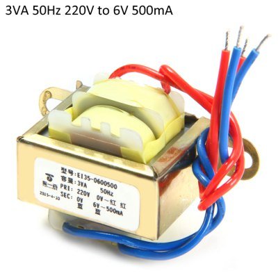 3VA 50Hz 220V to 6V 500mA Transformers for Isolation / Voltage ...