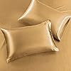 Amazon.com: SiinvdaBZX 4Pcs Satin Sheet Set Queen Size Ultra Silky Soft ...