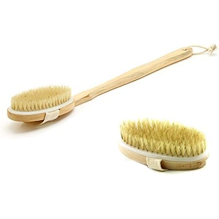 Amazon.com : MainBasics Dual-Sided Long Handle Bath Shower Brush Back ...