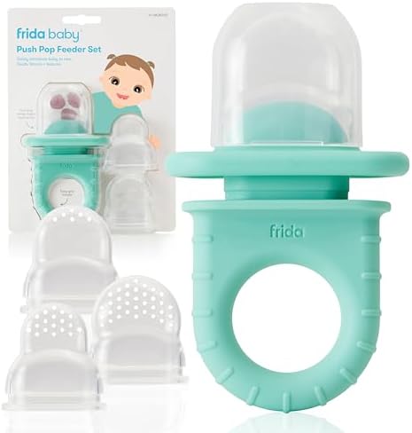 Amazon.com : Frida Baby Push Pop Feeder: Baby Fruit Food Feeder to ...