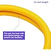 Amazon.com: Roastove 72" Flexible Yellow Coated Gas Line Connector Kit ...