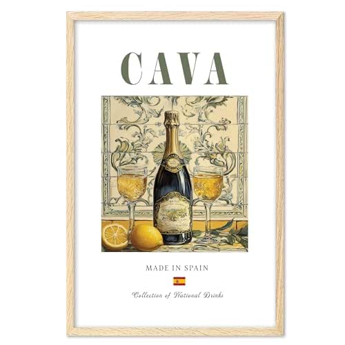 Amazon.com: Cava In Tile Art Print, Drink Posters, Spain Wall Art ...