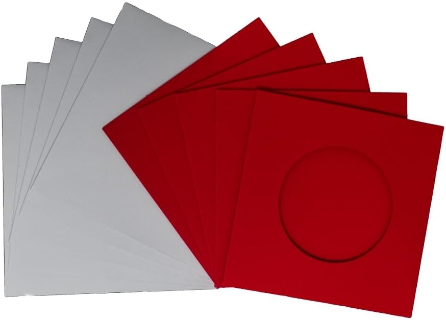 Rectangular Aperture A5 Cards - Red (Pack of 4) : Amazon.co.uk: Home ...