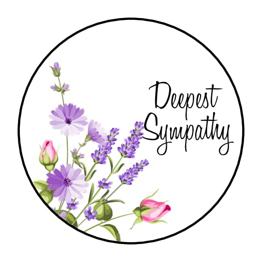 Amazon.com: 30 Pcs Deepest Sympathy Stickers Favor Labels Tags Envelope ...