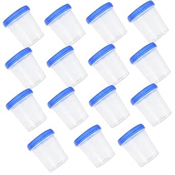 Amazon.com: 15pcs Measuring Cup Urine Cup Specimen Cup with Lid Sample ...