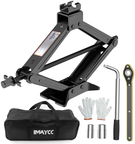 Amazon.com: BullsArmor Scissor Jack Kit - 2 Ton (4,400 lbs) - Extra ...
