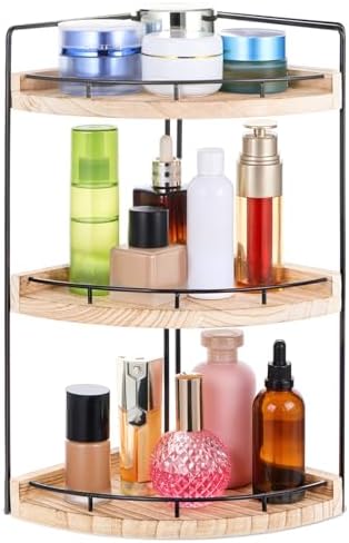 Amazon.com: 3 Tier Bathroom Counter Organizer Rustic Corner Bathroom ...