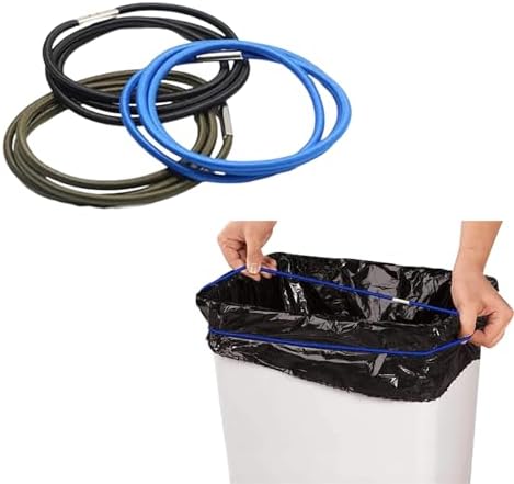 JEKUGOT Trash Can Rubber Bands Set, Fits 13-30 Gallon Bins, Elastic ...