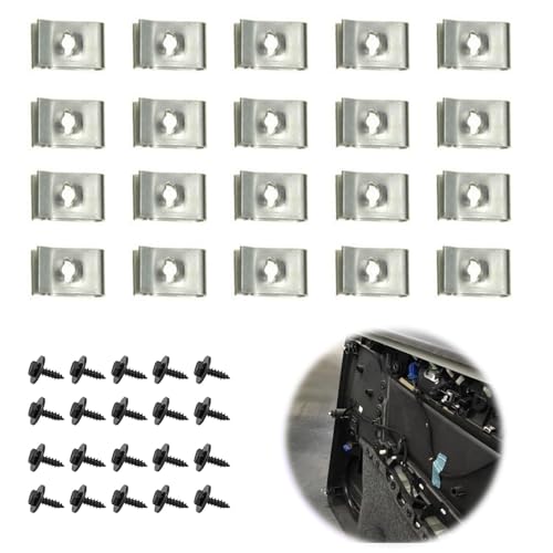 20pcs U Nut Clip, Car U Clips with Screw, U-Clip, Screw and Nut Kit ...