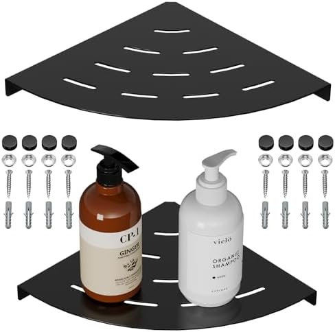Amazon.com: Xiarnotogi 10" Corner Shower Shelf, 2-Pack Shower Shelves ...