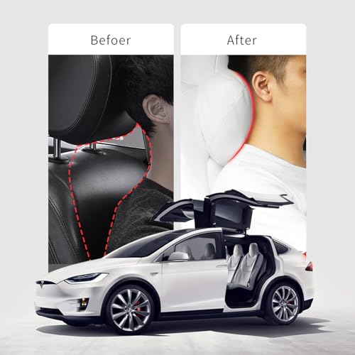 Snapklik.com : Powlamks Seat Headrest Pillow Tesla Neck Pillow Designed ...