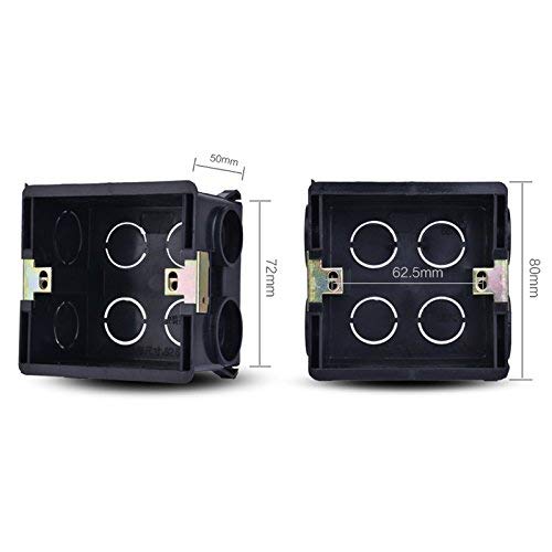 Buy WorldCare® Est Black Type 86 Box Switch Bottom Socket 86 Cassette ...