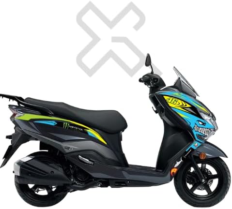 Grayfixx Self-Adhesive Wall Half Body Sticker for Burgman Street 125 ...