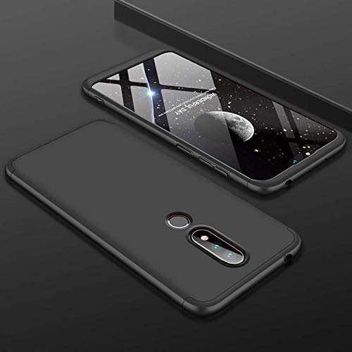 Helix 3 in1 360 Degree Case for Nokia 6.1 Plus (Nokia X6) - Black and ...