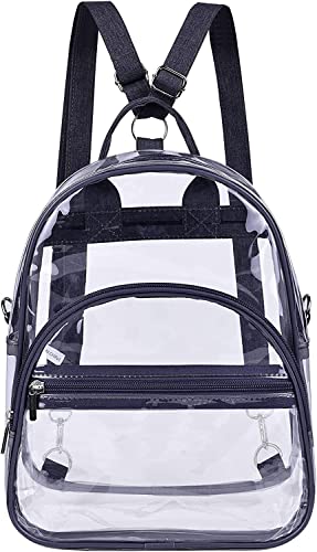 Snapklik.com : Clear Mini Backpack, Clear Bag Stadium Approved 12x12x6 ...