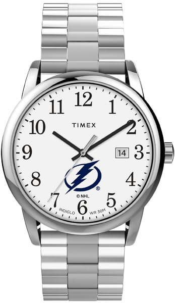 Amazon.com: Timex Men's Easy Reader 38mm Watch - Tampa Bay Lightning ...
