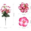 Amazon.com: Hoppwodd Hibiscus Artificial Flowers for Outdoors Spring ...