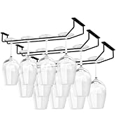 FOMANSH Wine Glass Rack - Under Cabinet Stemware Wine Glass Holder ...