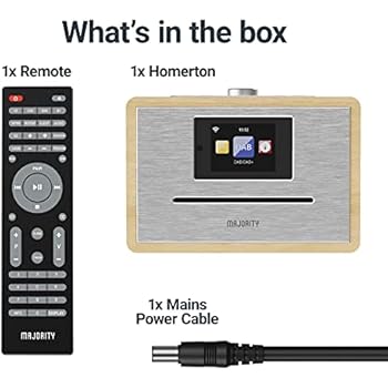 MAJORITY Homerton Internet Radio, DAB Radio & CD Player Music System ...