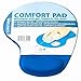 Comfort Pad Ergonomic Mouse Pad with Gel Wrist Support, Blue - Buy ...
