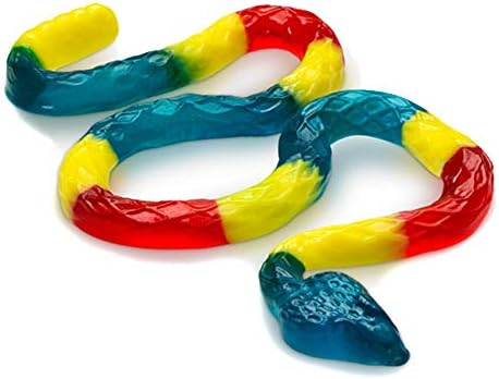 Amazon.com : Giant Gummy Rattle Snake Candy, Assorted Fruit Flavors ...