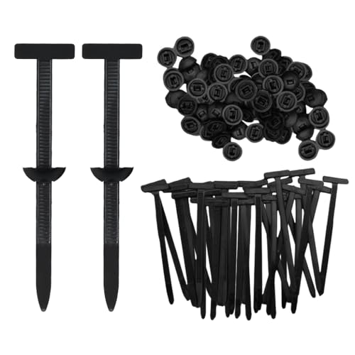 100Pcs Nylon Self Locking Nylon Cable Ties Automotive Panel Retainer ...