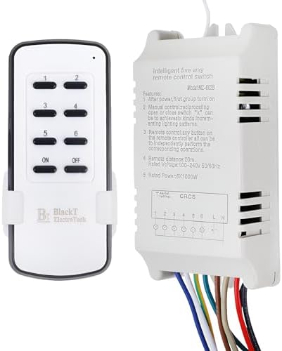 HDC™ Digital Switch 4-Way ON/Off 220V-240V Light Digital Remote-Control ...