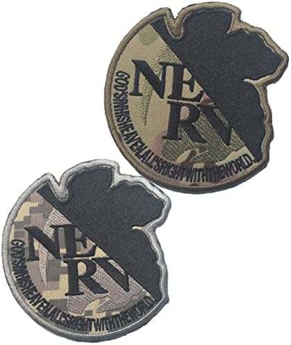 Amazon.com: NERV Logo Patches Hook and Loop Tactical Morale Applique Fastener Military ...