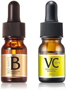 Amazon | エビス化粧品(EBiS) ビーホワイト10ml×CエッセンスVC5+PLUS 10ml Wセット 美白美容液×ビタミンC誘導体美容液 毛穴 しみ 男女兼用 日本製 ...