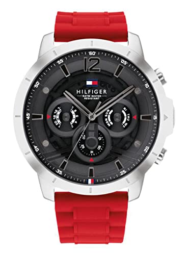 TommyHilfigerMen Luca Round Black Dial Men's Watch 1710490 : Amazon.in ...