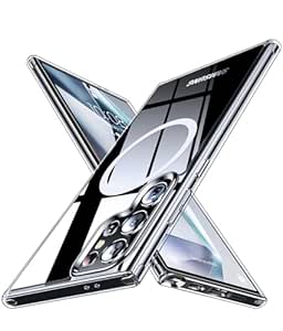 Humixx Magnetic for Samsung Galaxy S24 Ultra Case Clear [Non-Yellowing] [14 FT Mil-Grade Drop ...