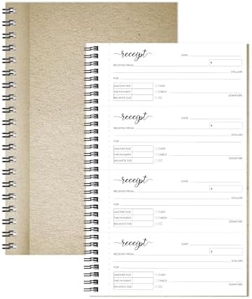 Amazon.com : Herzii Prints Receipt Book - 2.75x6 Pocket Size 2-Part ...