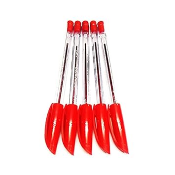 Hauser Gliss Ball Pen Red Pack of - 30 : Amazon.in: Office Products