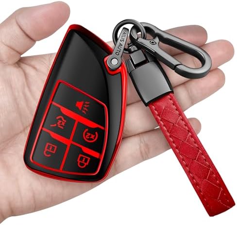 Amazon.com: Sindeda for Chevrolet Key Fob Cover with Keychain Soft Full ...