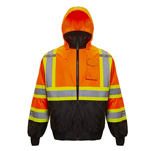 Snapklik.com : High Visibility Reflective Safety Bomber Jacket ...