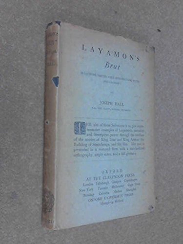 Layamon's Brut: Layamon, Edited by Joseph Hall: 9780582034846: Amazon ...