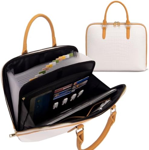 Amazon.com : Accordian File Organizer Tote,Folder with Zipper & Labels ...