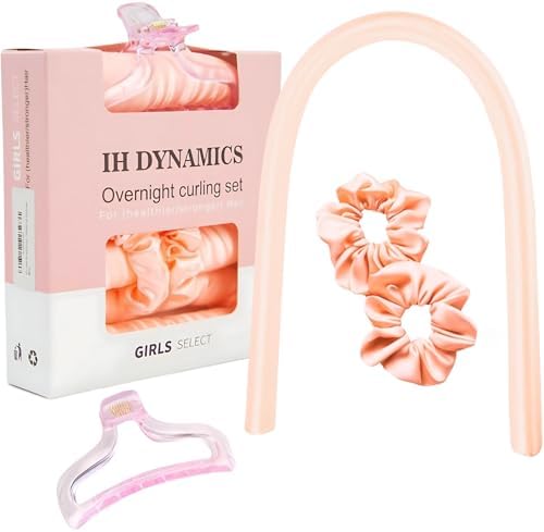 Amazon.com : LuxCurls Heatless Hair Curler Set - Silk Curling Rods with ...