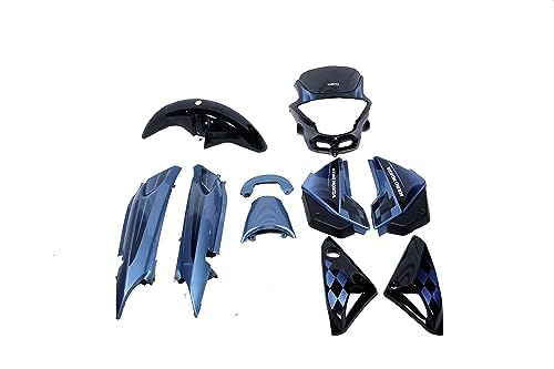 Abs full body kit glamour old model black ice blue bike : Amazon.in ...
