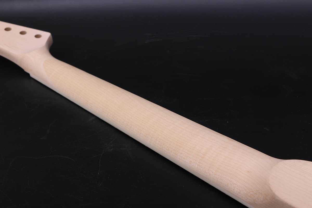 Snapklik.com : Yinfente Unfinished Electric Guitar Neck Replacement 24 ...