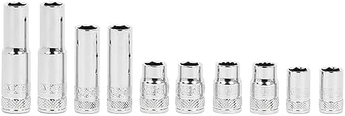 GEARWRENCH 10 Pc. 1/4" & 3/8" Drive 6 Pt. Single Size Socket Set, 10mm ...
