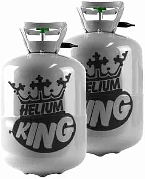 2 x Disposable Helium Gas Canister - Fills 60 x 9 Inch Latex Balloons ...