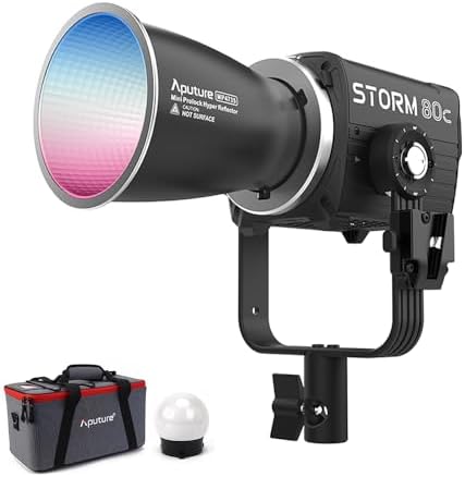 Amazon.com: Aputure Storm 80c RGB LED Video Light - 80W Full-Color ...