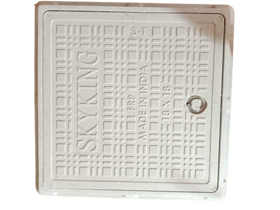 SRI Patel White Manhole Cover PVC Main Hole Cover use for Under Ground ...